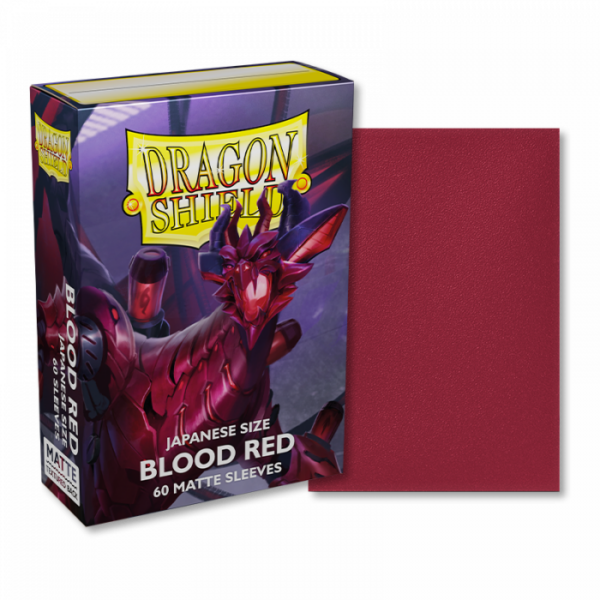 Blood Red Japanese Sleeve: Dragon Shield Matte – D20 Masaüstü Oyun Klübü