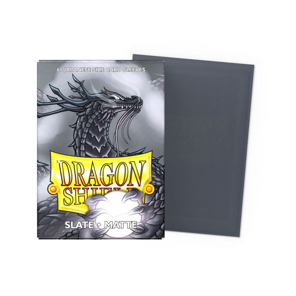 Slate Japanese Sleeve: Dragon Shield Matte – D20 Masaüstü Oyun Klübü
